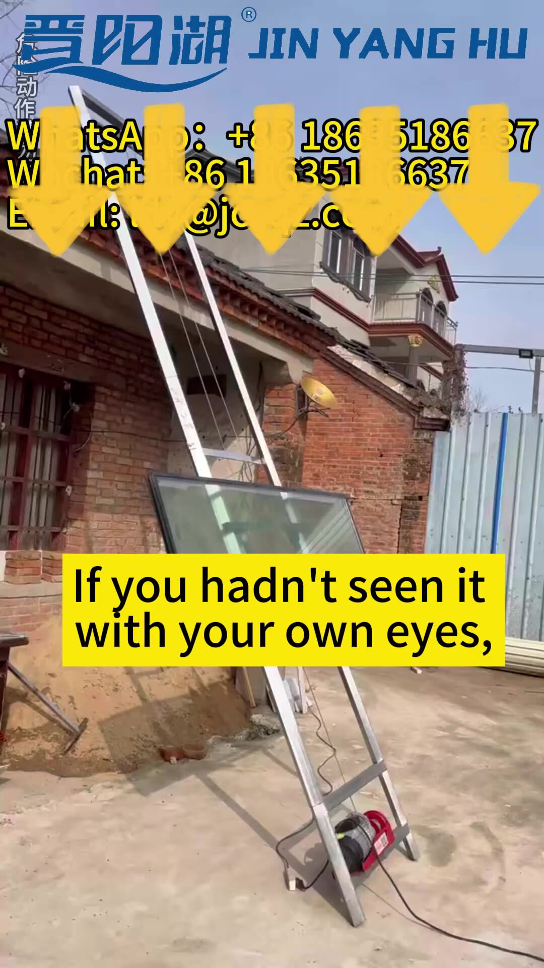 Jin Yang Hu Electric Lifting Ladder Hoist Roofing Conveyor Cargo ...