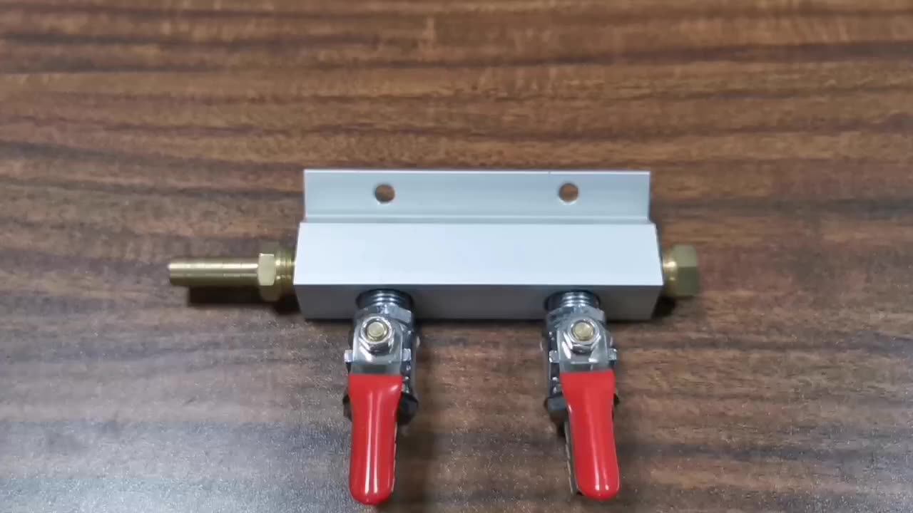 2 Way Gas Manifold Splitter Air Distributor Co2 Manifold Splitter 5/16 ...