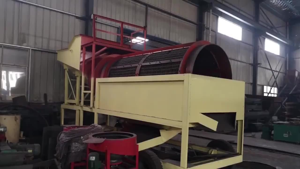 Mobile Type Trommel And Sluice Box Plus Gold Miner Carpet For Alluvial ...
