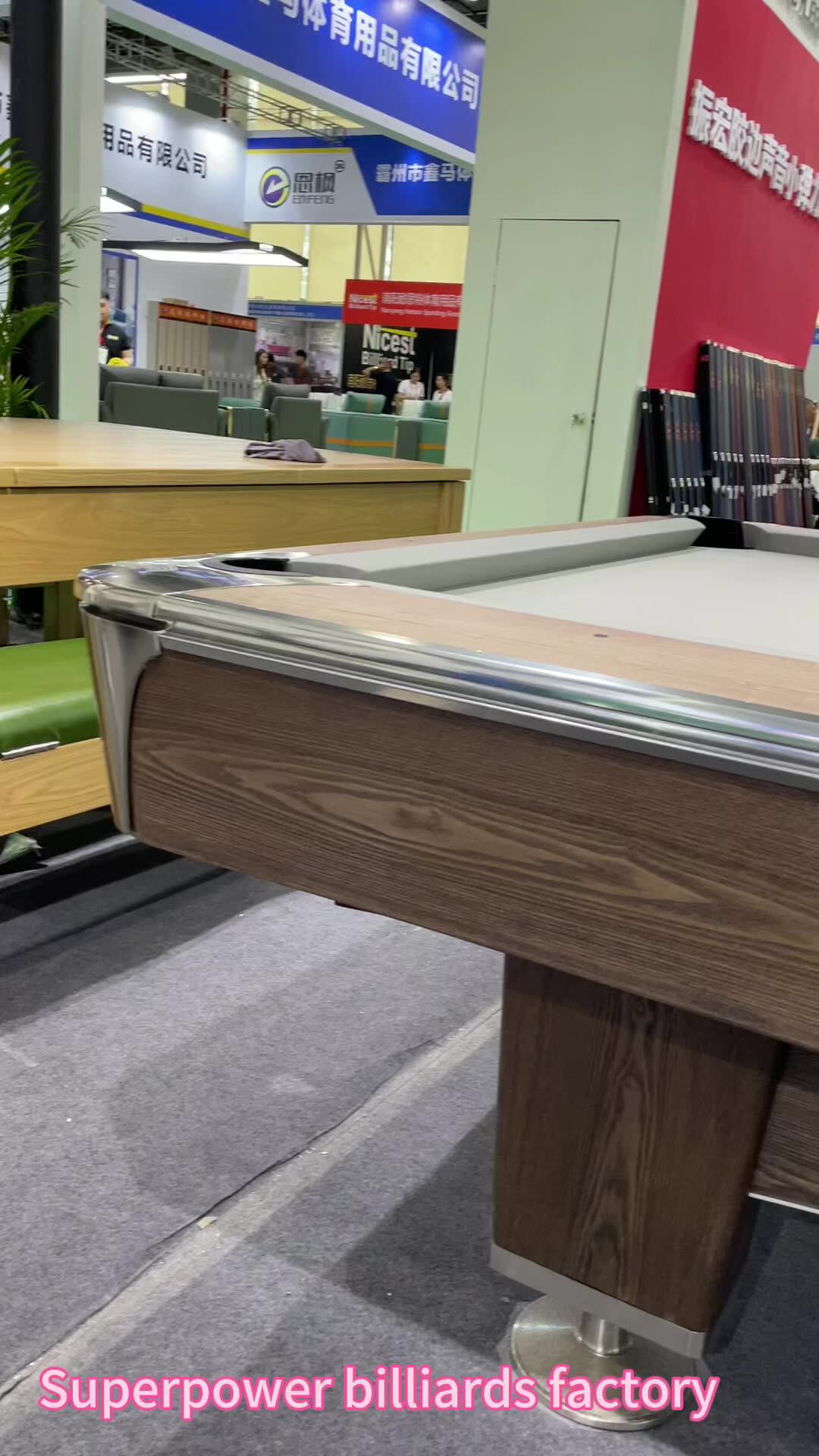2023 New Arrival Superpower Oak Solid Wood 9ft 8ft American Pool Table ...