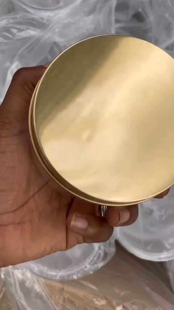 3 Oz 5 Oz 8 Oz 16oz Small Empty Clear Body Scrub Container Jars With Gold Lids For Bath Salts ...