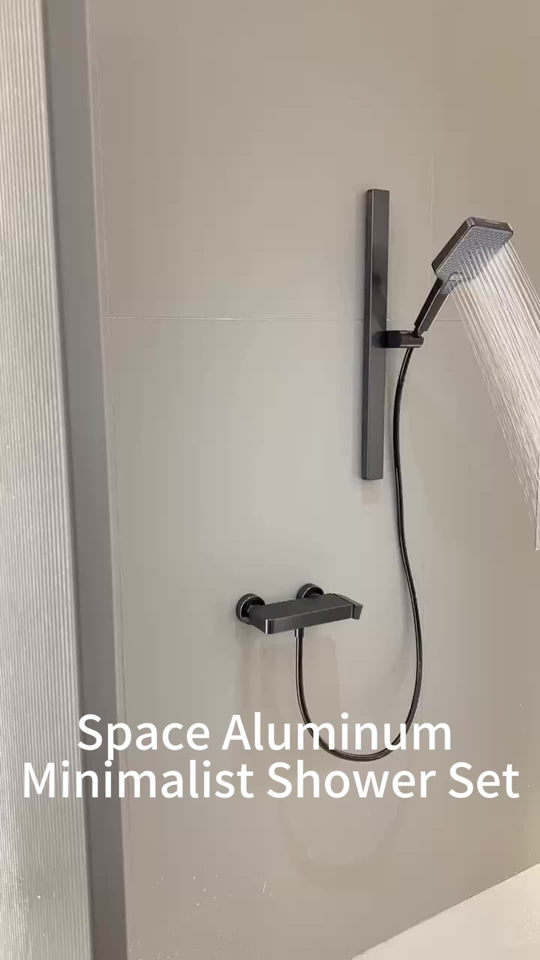 Sanipro Zinc-coated Plastic Square Body Wall Mounted Mixer Thermostatic ...