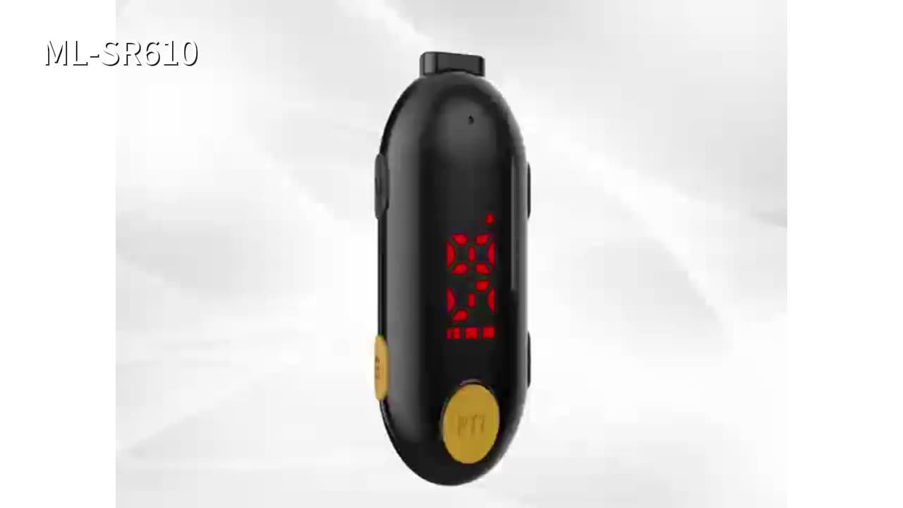 Two Way Radio Transceiver Ear-hook Walkie Talkie For Supermarket ...