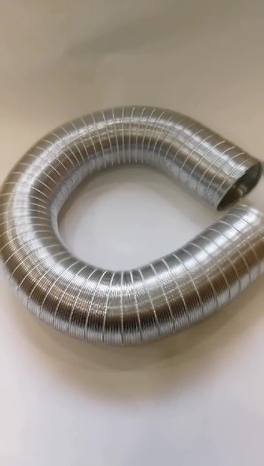 Flexible Semi Rigid Aluminum Duct,Lightweight Non - Insulated Hvac Air ...