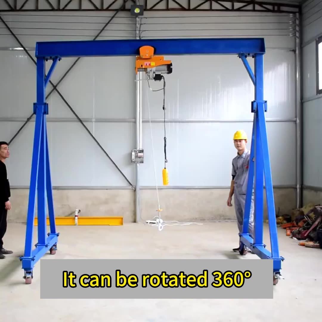 Small Workshop Mobile Shipyard Overhead Gantry Crane 1ton 2ton 3ton ...