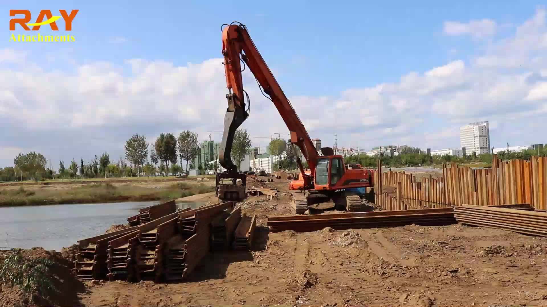 Small Concrete Sheet Pile Driving Machine Mini Pile Driver Attachment ...