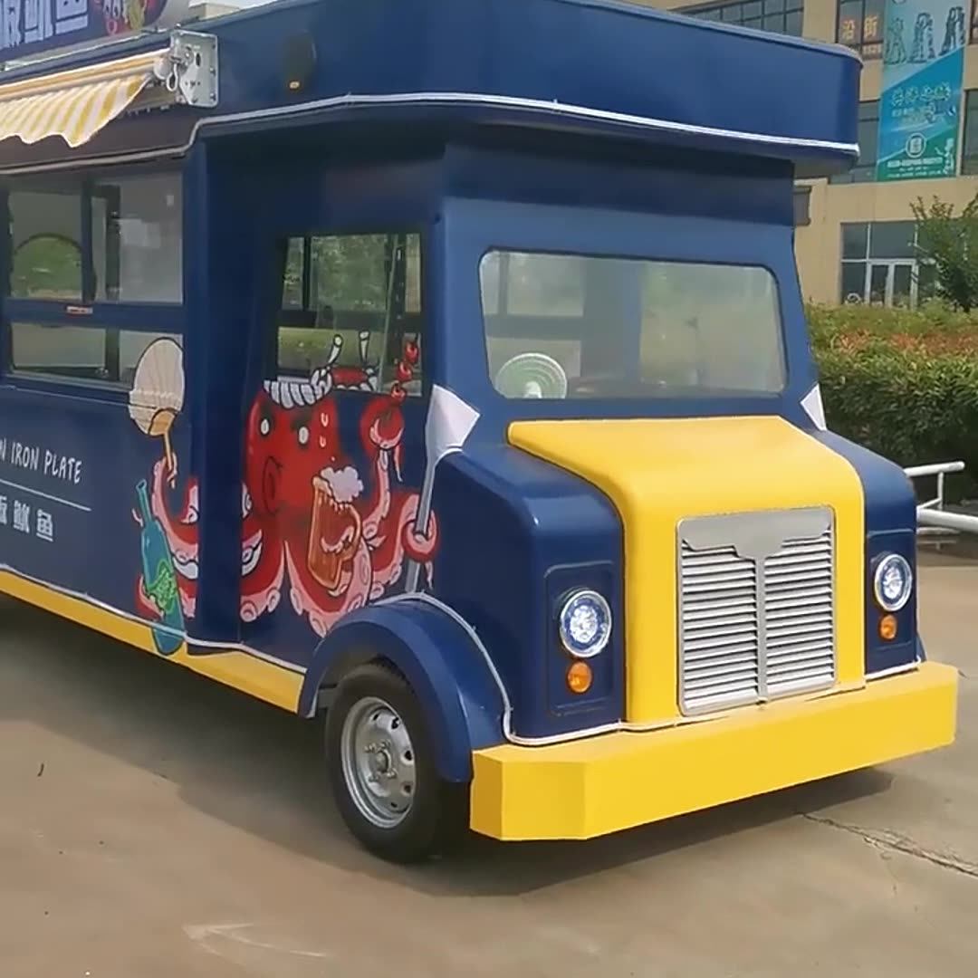New Design Food Kiosk Mobile Car Coffee Truck Food Van Big Bakery Bus ...