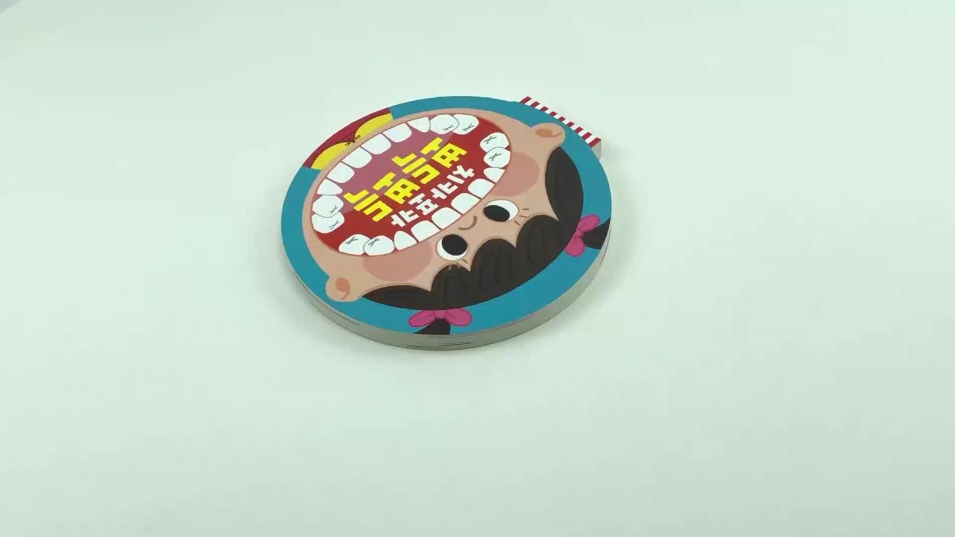 Factory Custom Flexibound Children's Round Board Book Cardboard ...