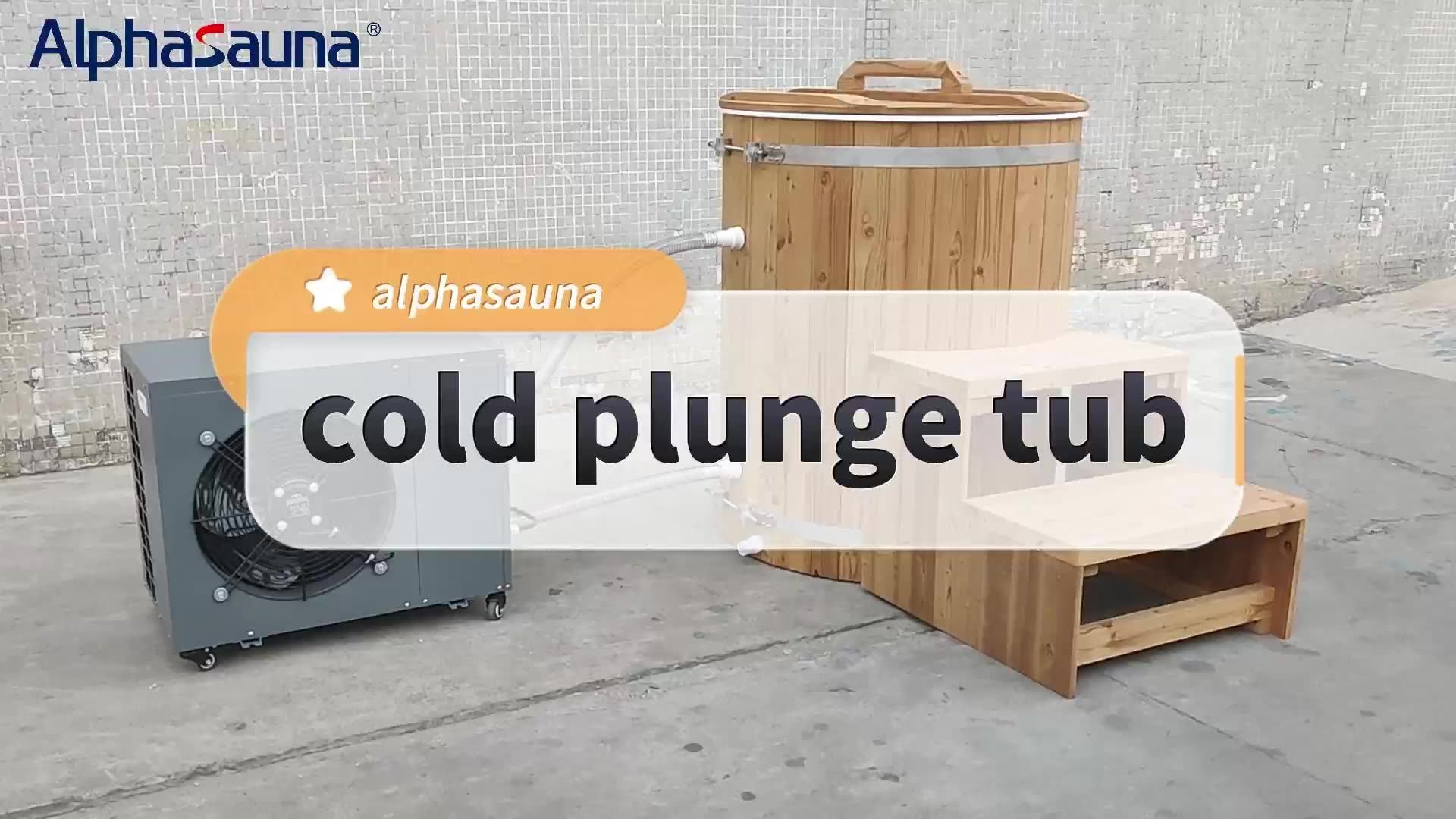 Portable Wooden Pvc Ice Bath Tub Electric Large Machine Ice Barrel Cold ...