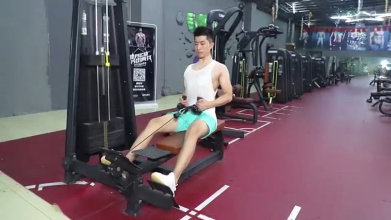 Home Gym Fitness Rowing T-bar V-bar Pulley Cable Machine Attachments ...