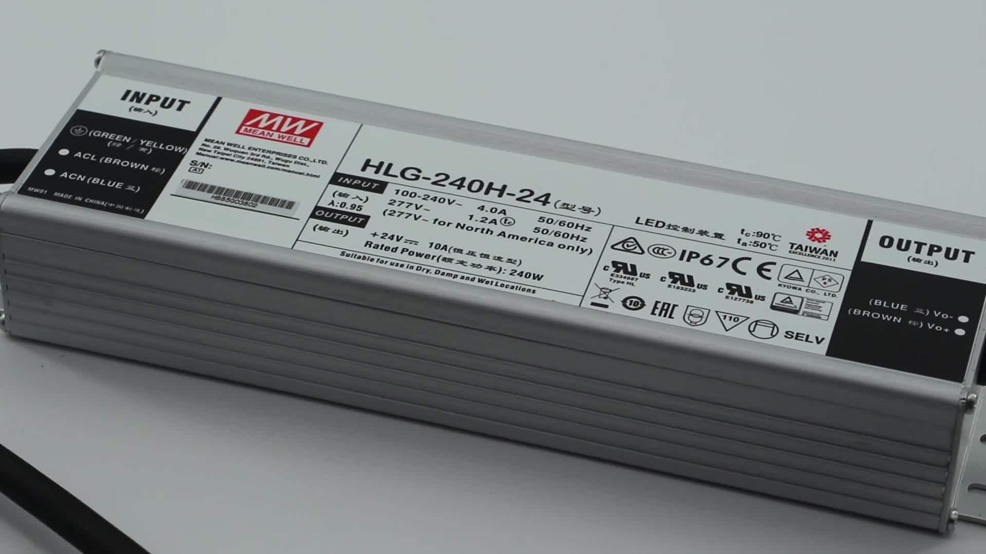 240w Led Street Light Driver Meanwell Hl-240h-24 Ip67 Waterproof Led ...