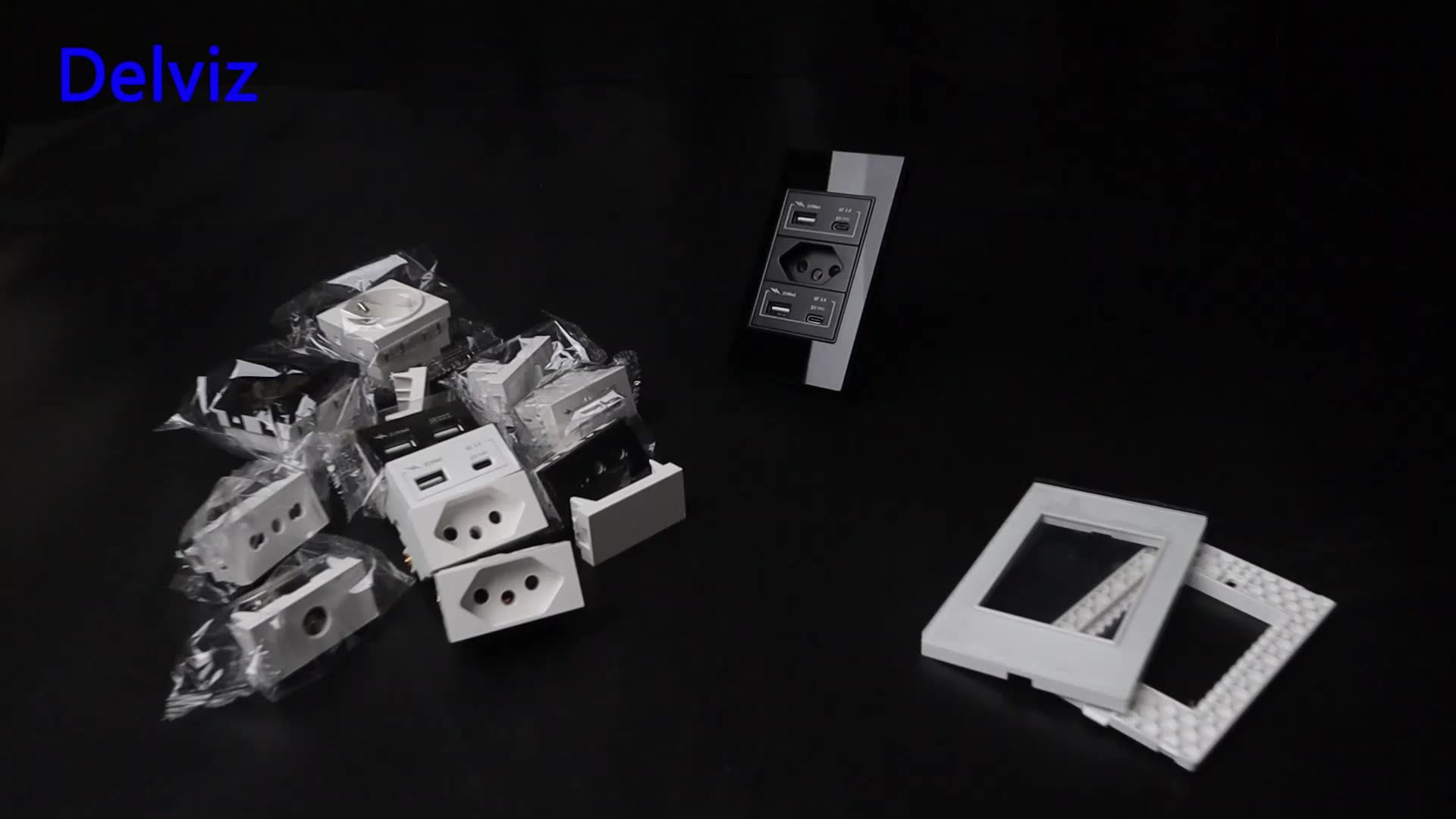 Delviz Italy White Glass Panel Switch,Diy Custom Combination,Italian ...