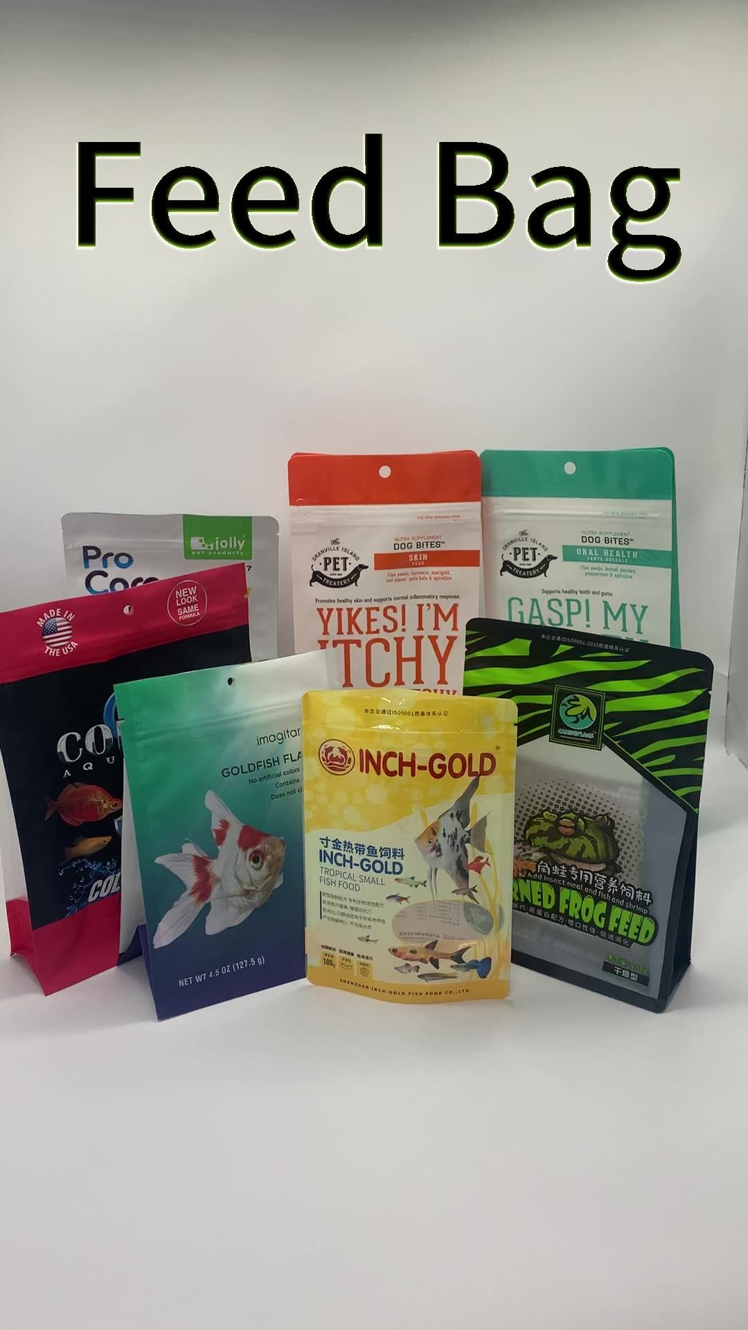 Customized Stand Up Pet Food Bags With Zip On Top Excellent Quality ...