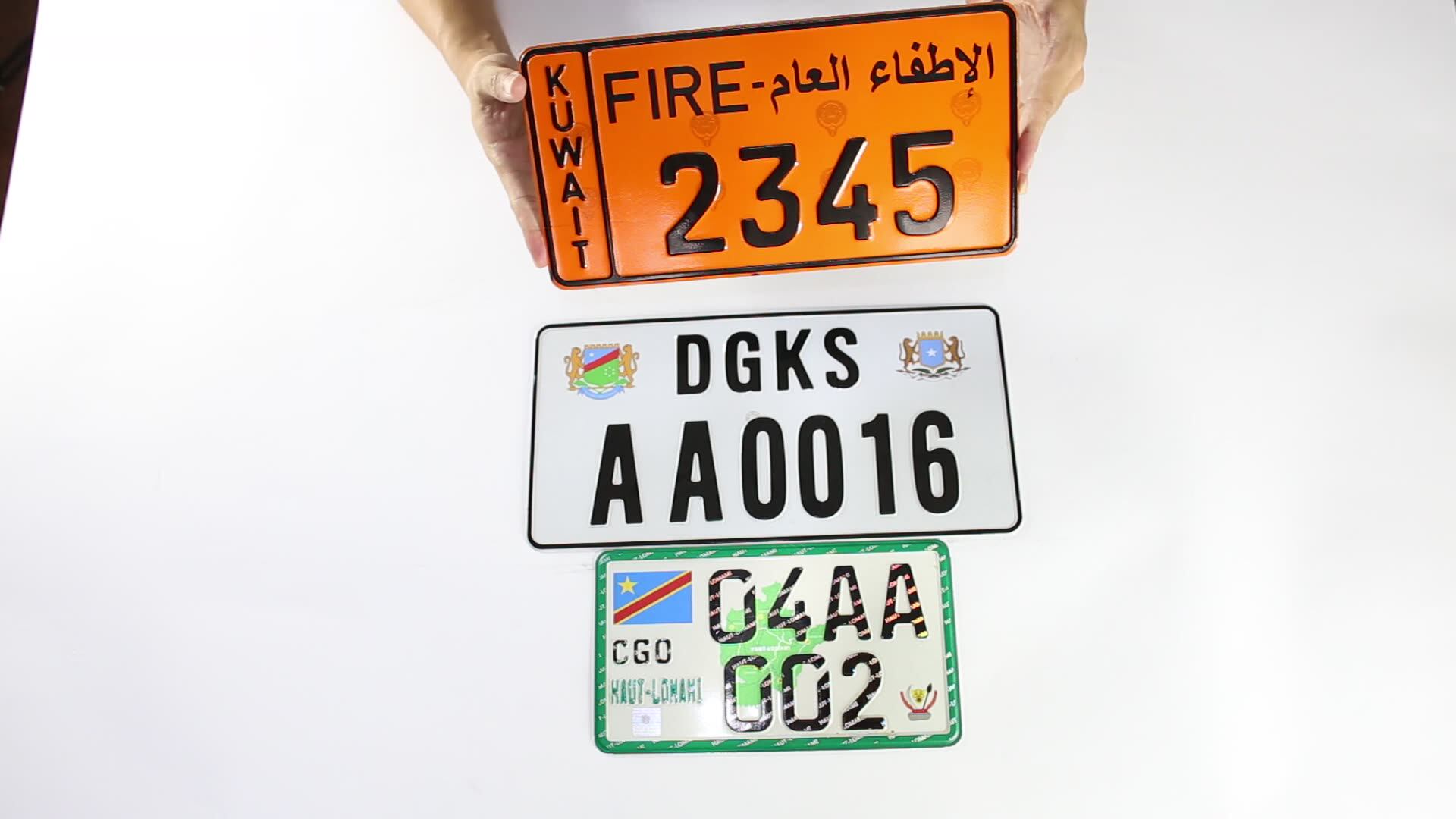 Custom License Plate Embossed Car Motorcycle Number Plate Laser Mark ...