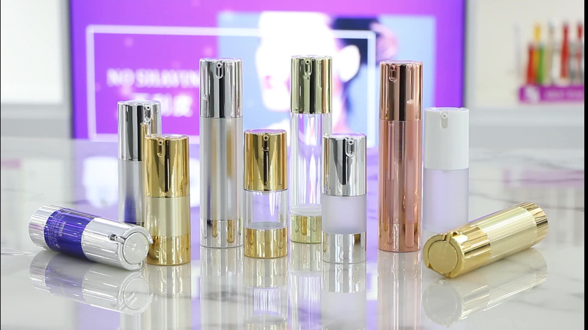 Srs Luxury Cosmetics 15ml 30ml 40ml 80ml 100ml 50ml Rose Gold Airless ...