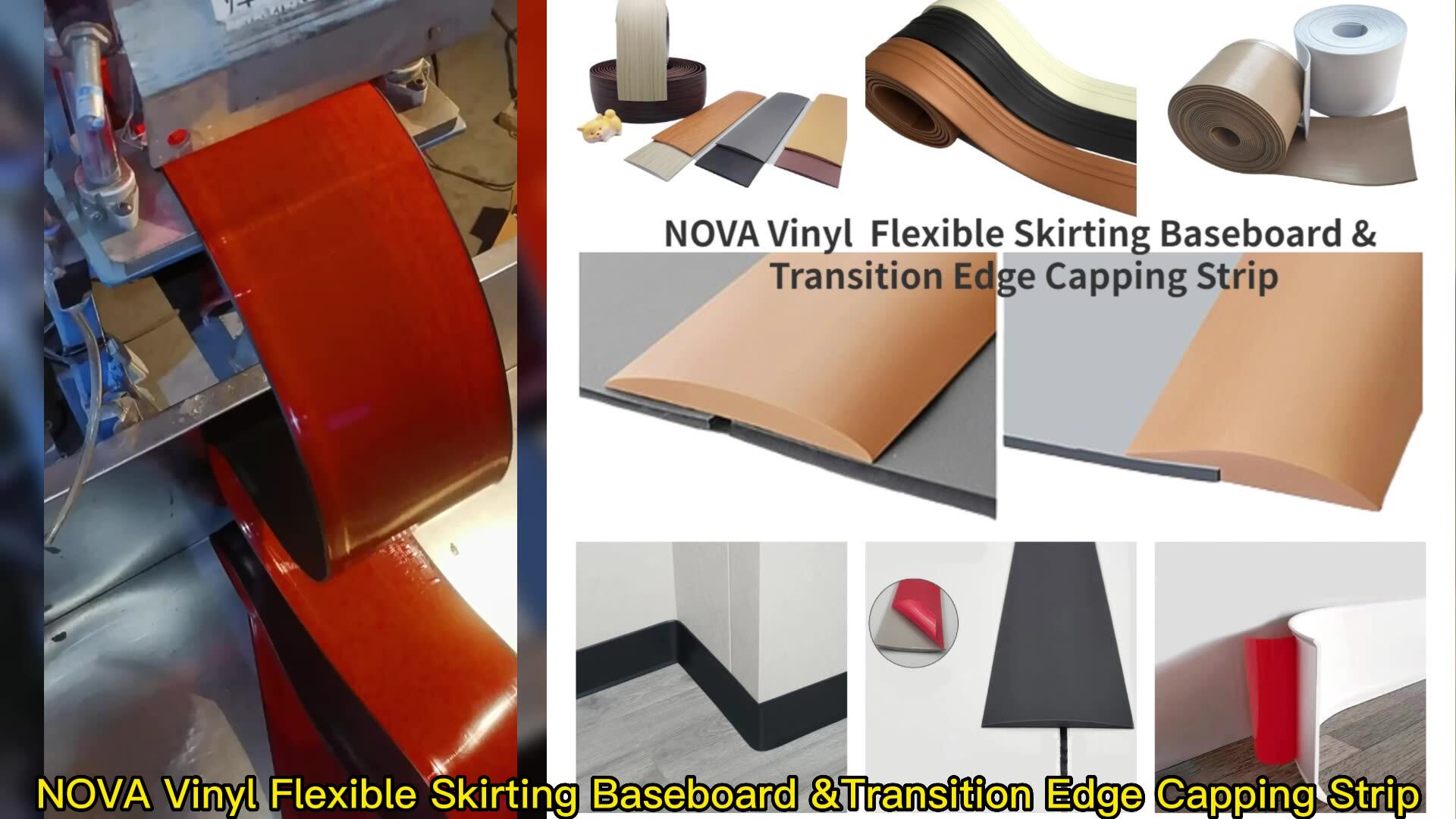 Factory Supply Hot Sales Flexible Baseboard Molding Vinyl Cove Base ...