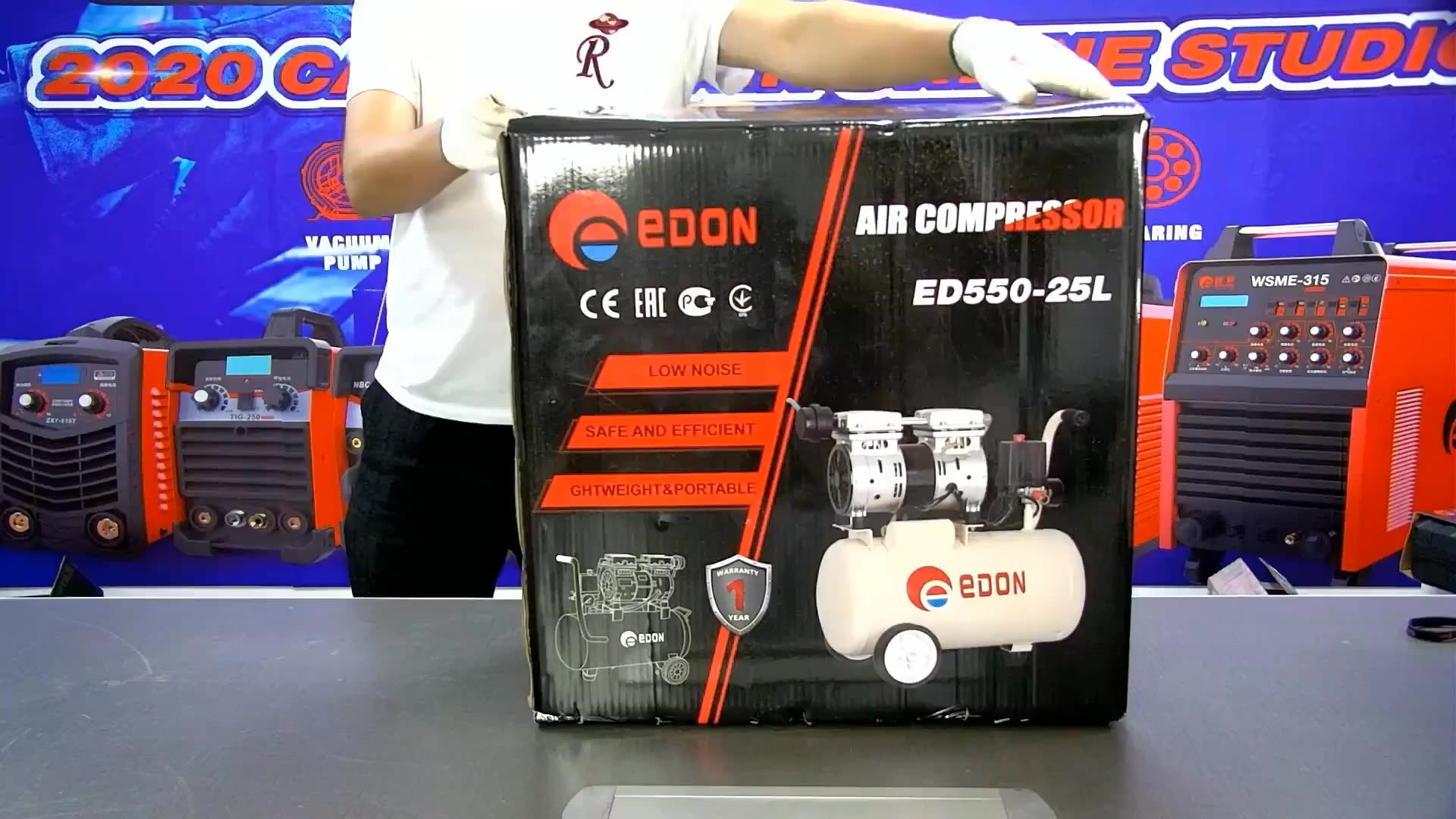 Edon 220 Voltage Air Compressor 550w Silent Air Compressor Oil Free ...