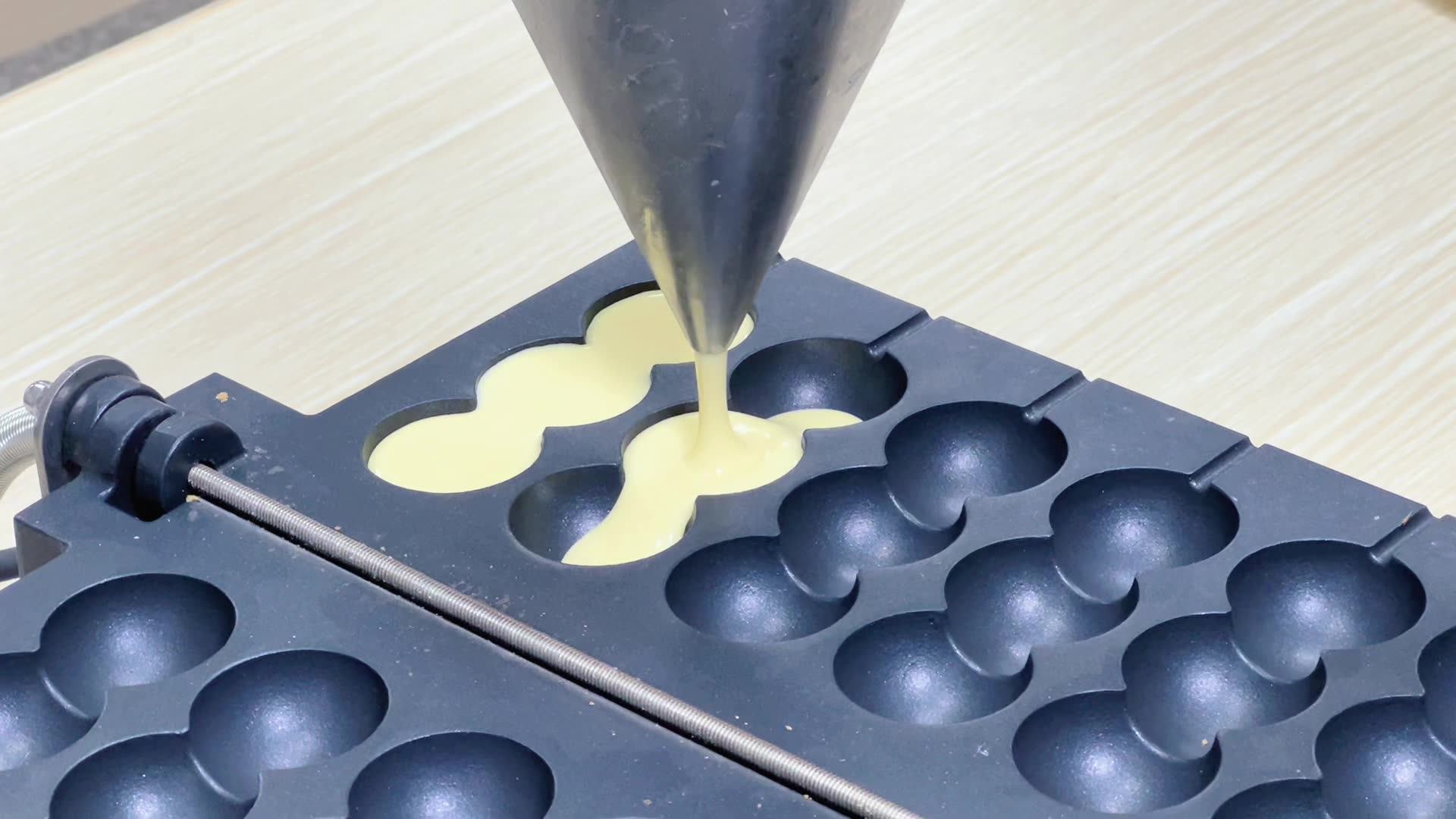 Commercial Electric Egg Bubble Waffle Ball Stick Maker Takoyaki Skewer ...