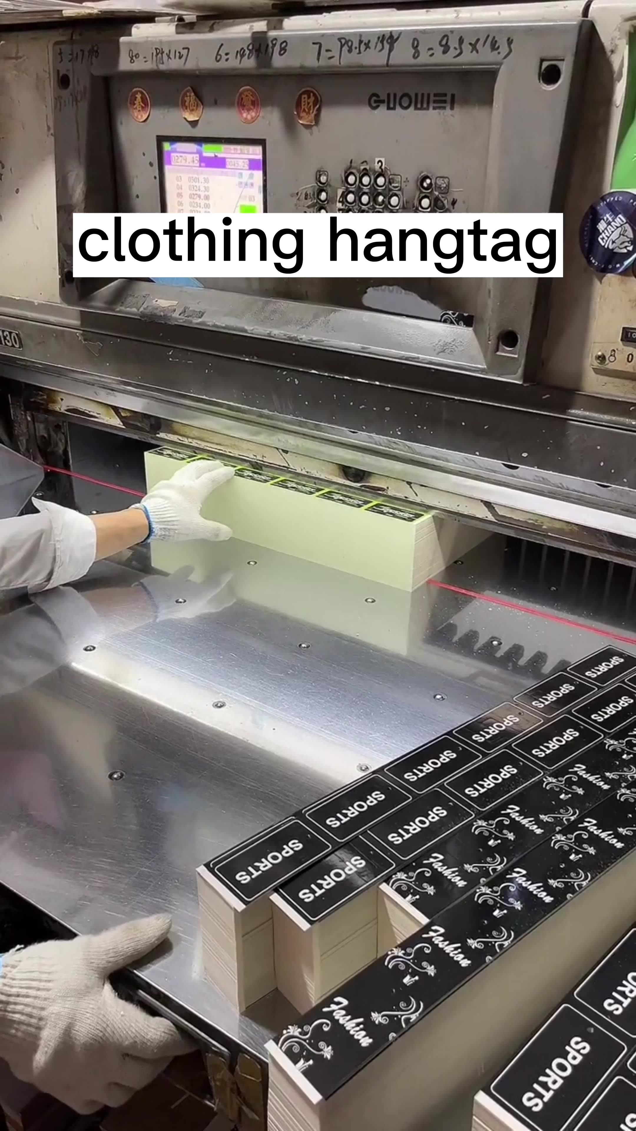 Luxury Clothing Hang Tag Label 700gsm Special Paper Hangtag Bekleidung ...