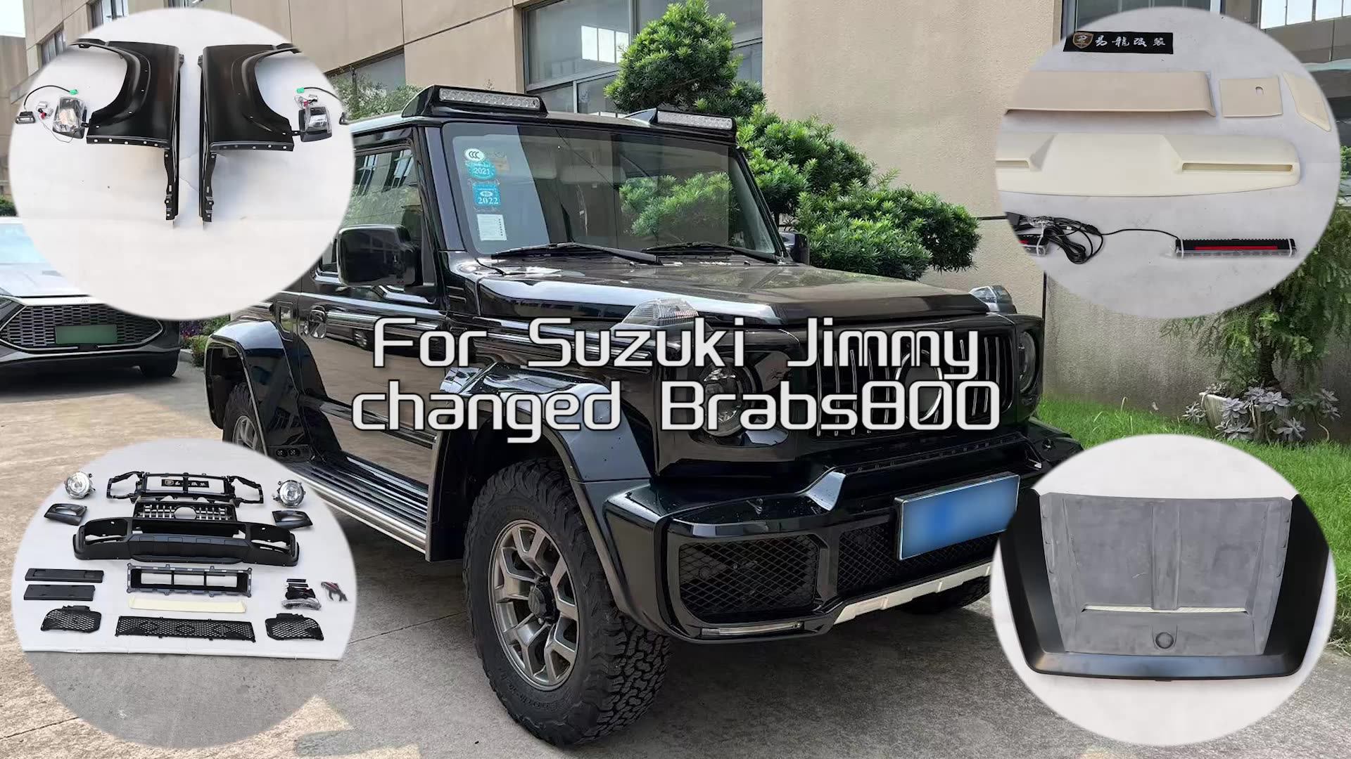 Bodykit For Suzuki Jimny Brab800 Style Body Kit Pp Material Car Bumpers ...