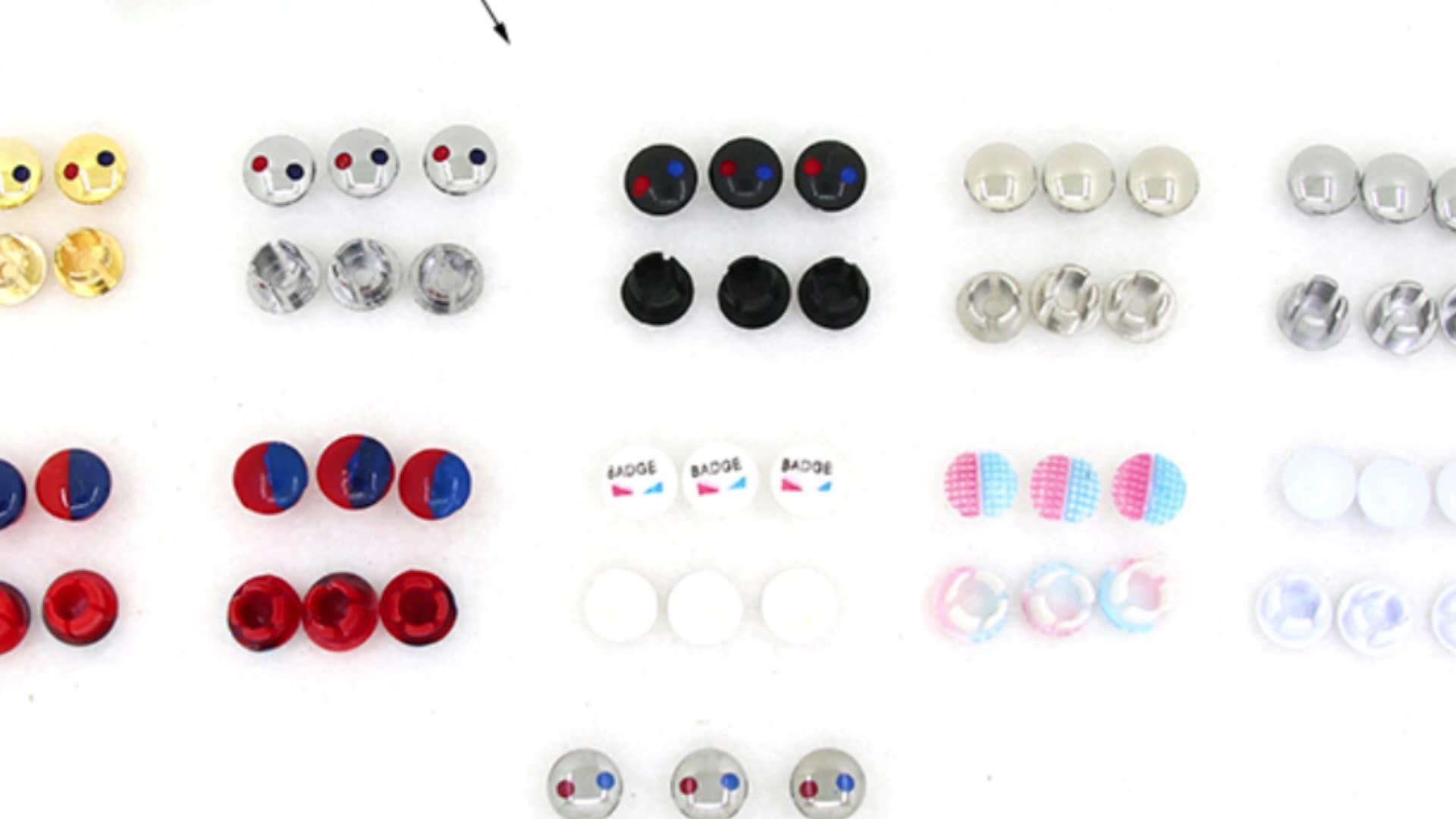 Red And Blue Screw Hole Covers For Hot And Cold Water Faucet Handles ...