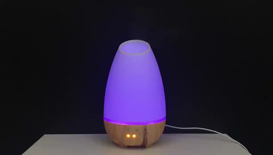 Eco Friendly Wood Base Ultrasonic Aromatherapy Nebulizer Diffuser,Spa ...