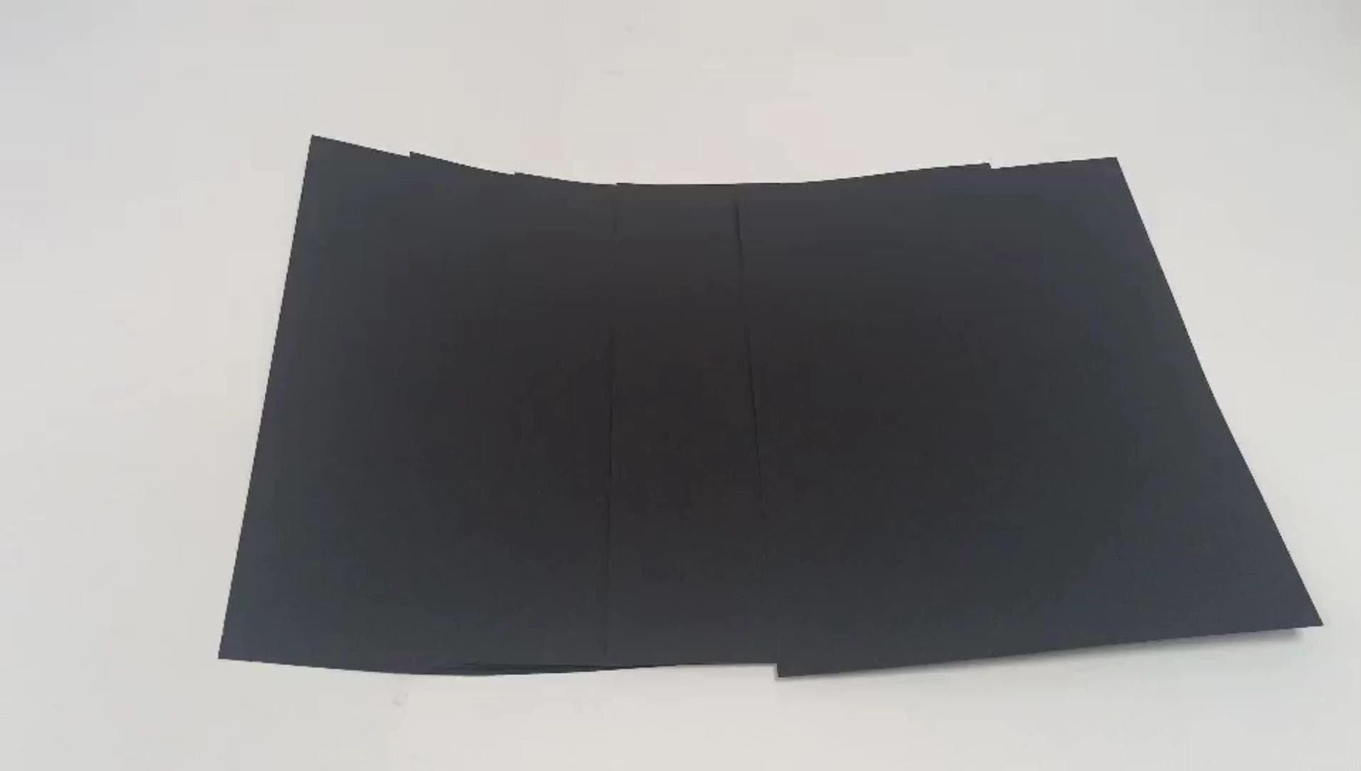 Thick Black Paper Board Roll Eco-friendly For Gift Small Packaging ...