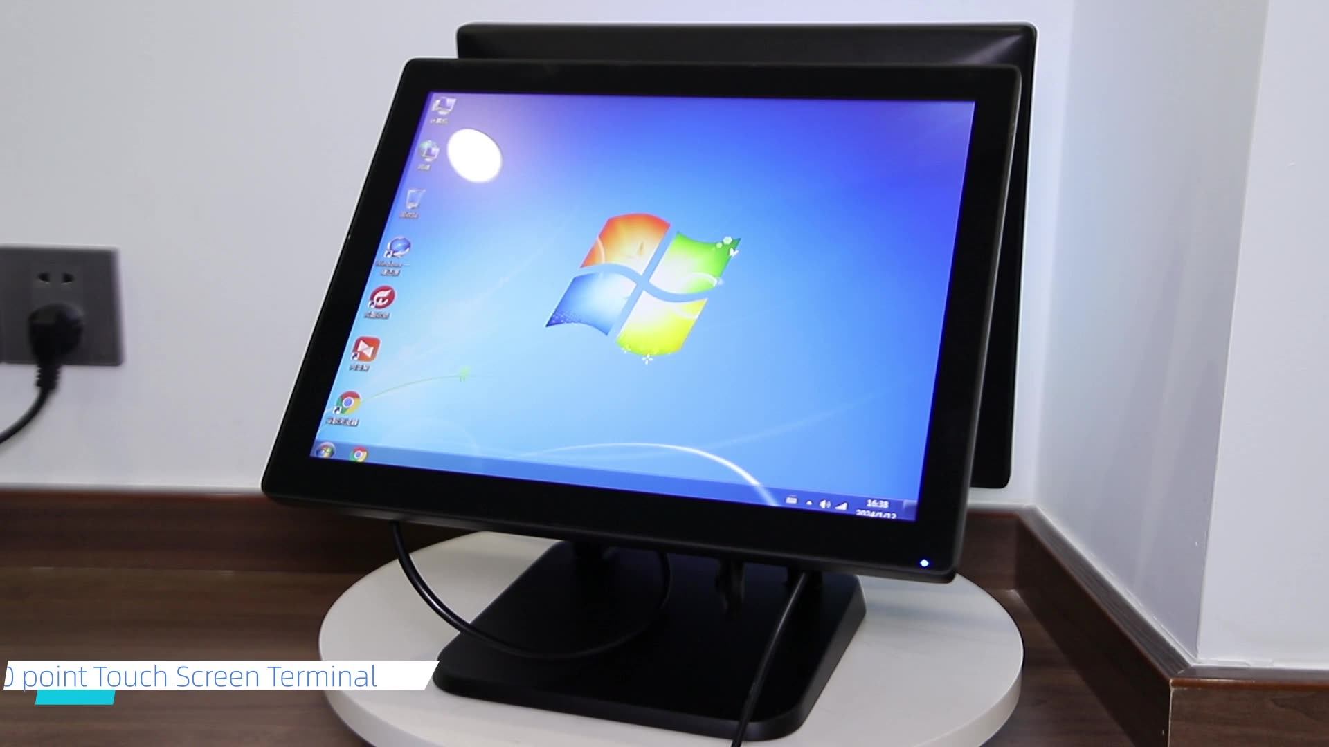 All-in-one Windows Pos Billing Machine Twin Screen Touch Screen Cash ...