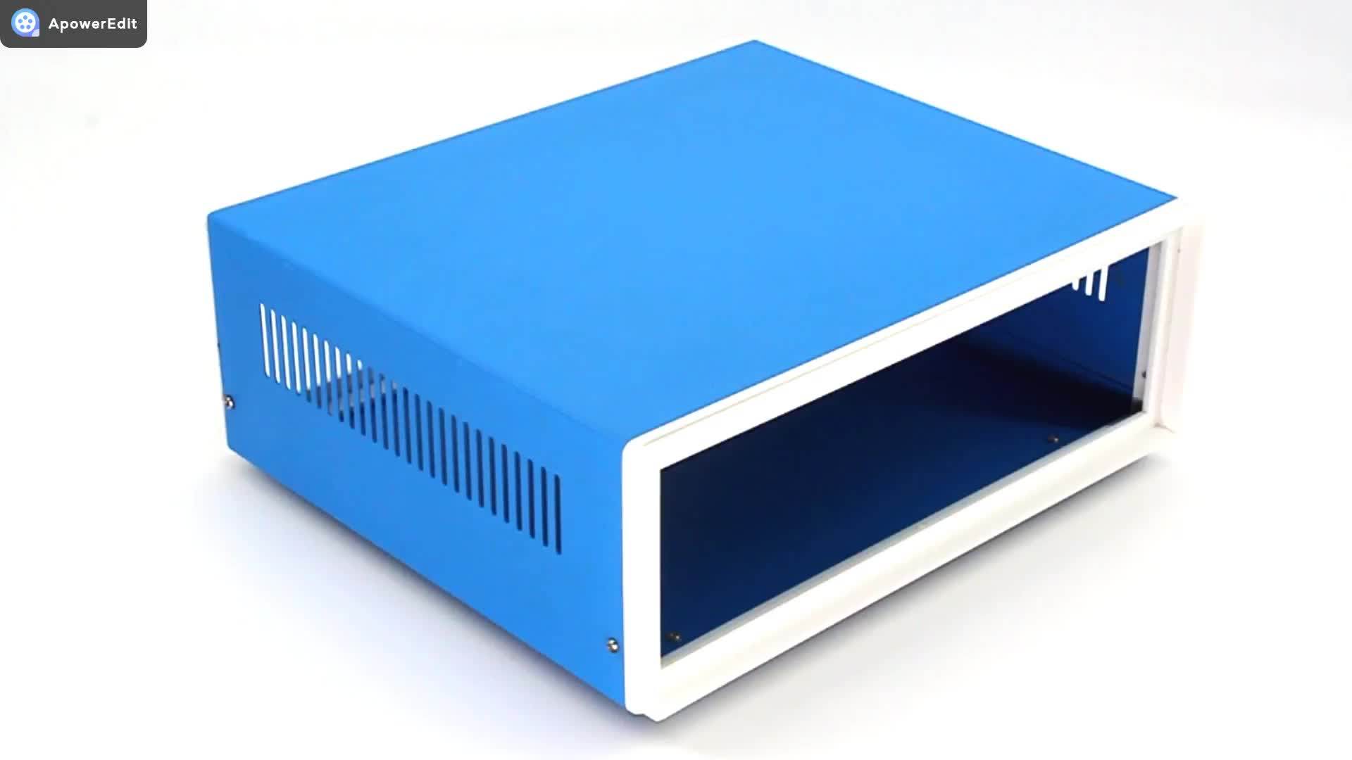 Aluminum Electronic Enclosure Chassis Case Metal Electric Steel Box For ...