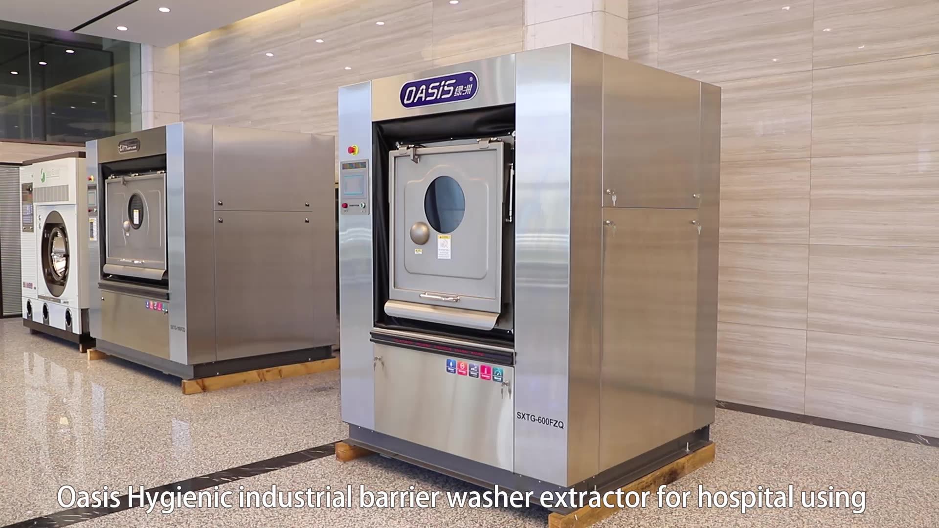 Oasis Hygienic Industrial Barrier Washer Extractor For Hospital Using ...