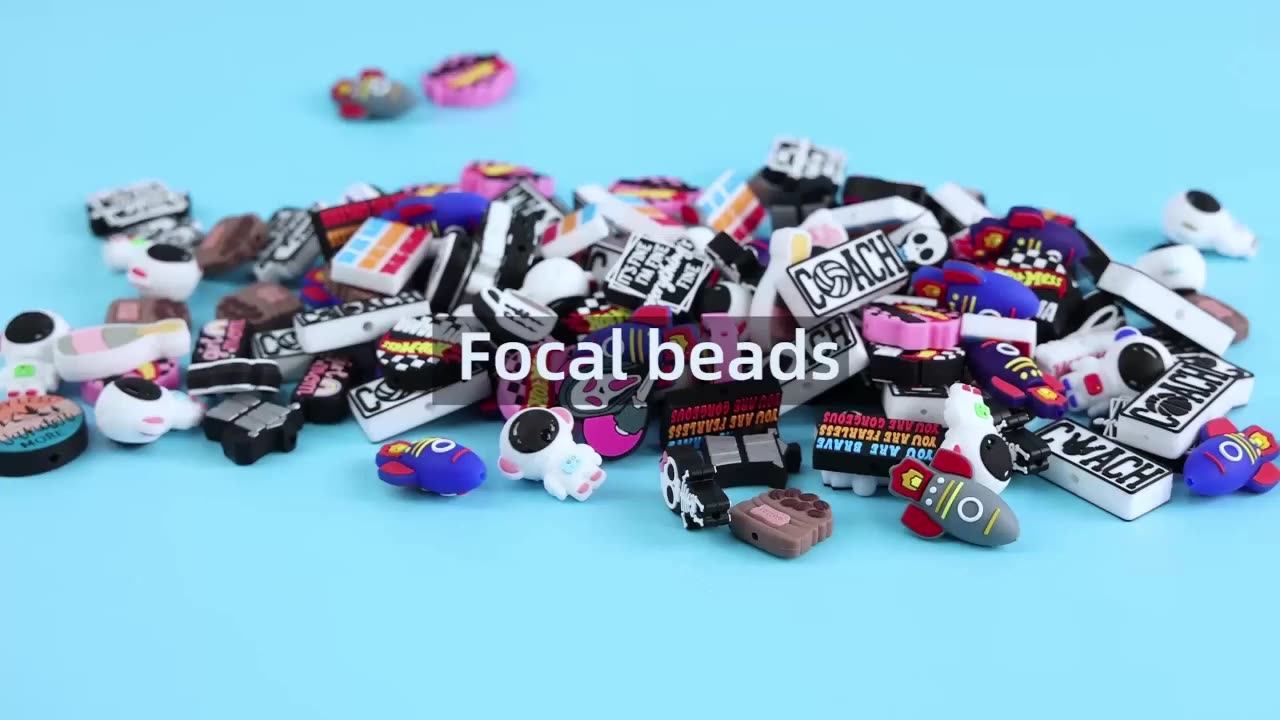 Pen Diy Wristlet Keychain Bracelet Holiday Focal Beads Silicone New ...