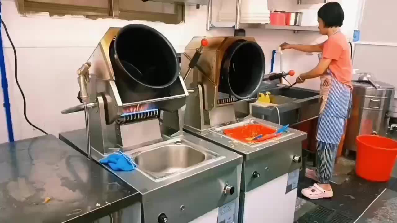 In-smart Commercial Automatic Cooking Machine Kitchen Pot Rotate Drum ...