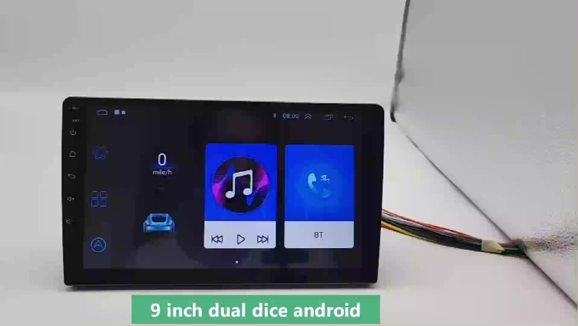 2 Din 9 Inch Android Car Player Big Screen Touch Screen Car Rearview ...