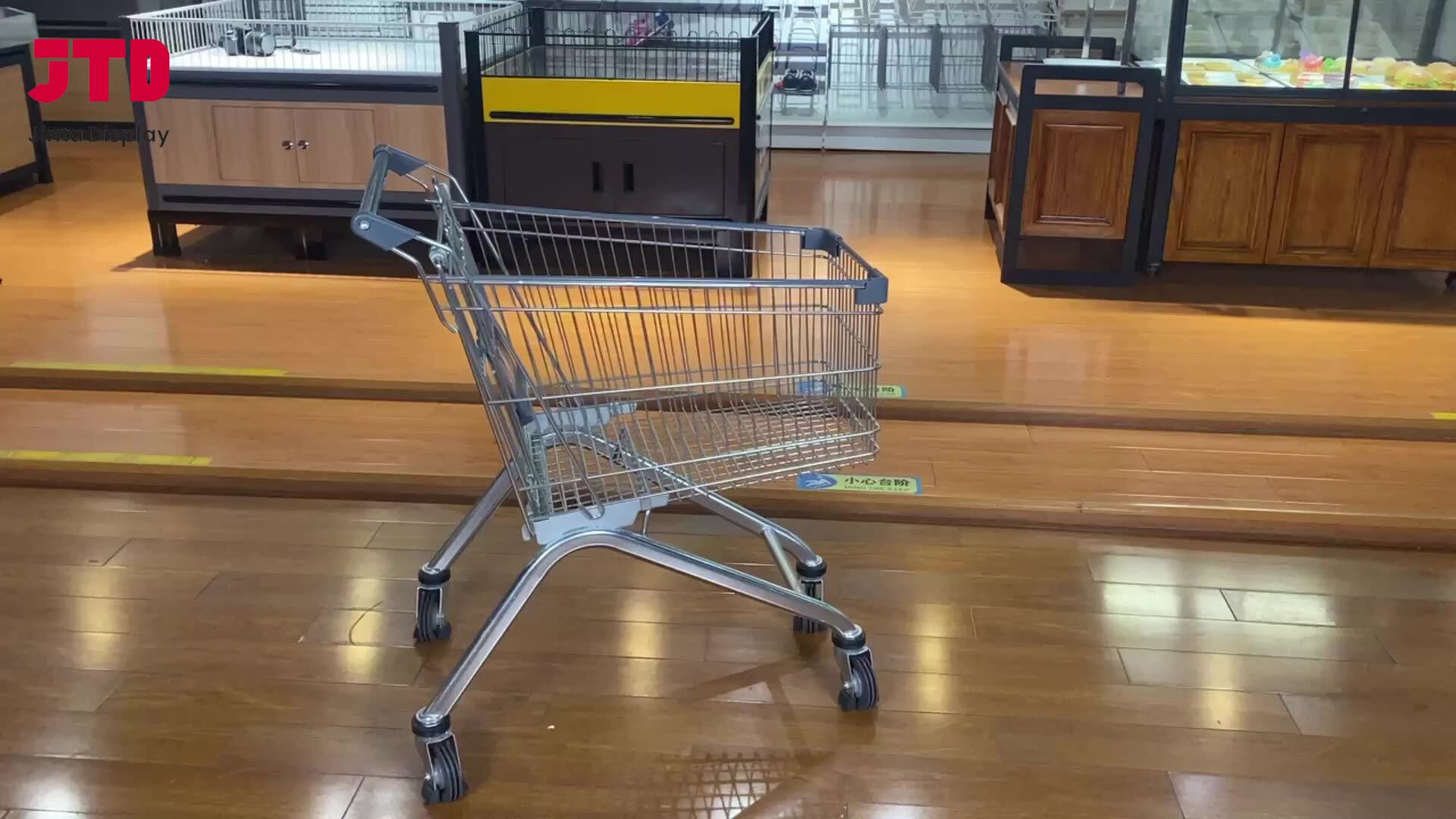Supermarket Convenience Store Double Decker Shopping Trolley ...