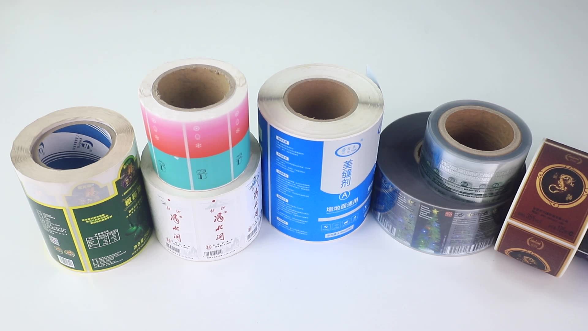 Personalized Luxury Private Custom Round Stickers Paper Vinyl Adhesive ...