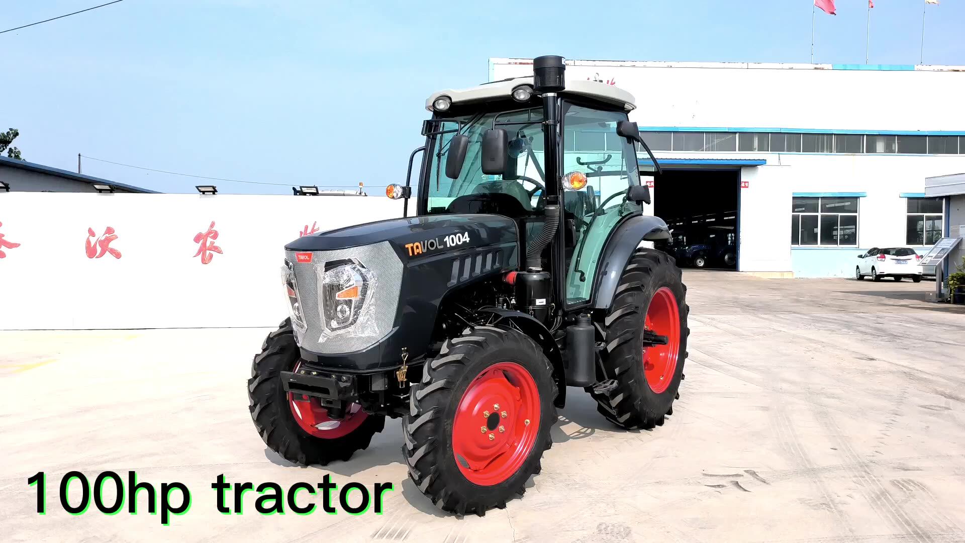 Four Wheel Drive 90hp 100hp Farm Wheel Tractor With Cabin For ...