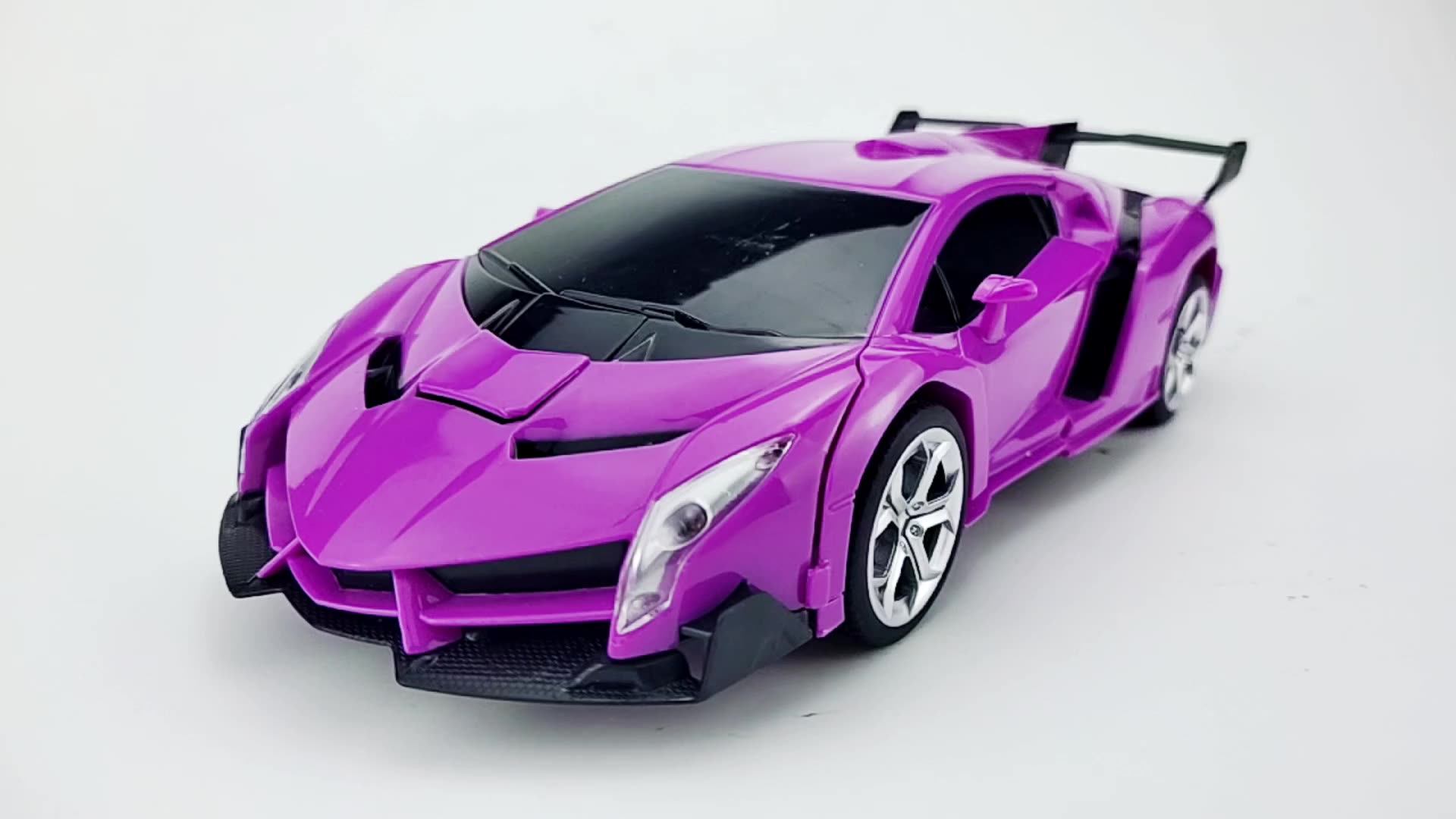 Hot Sale Purple Transforming Toy Deformation Robot Remote Control Robot ...