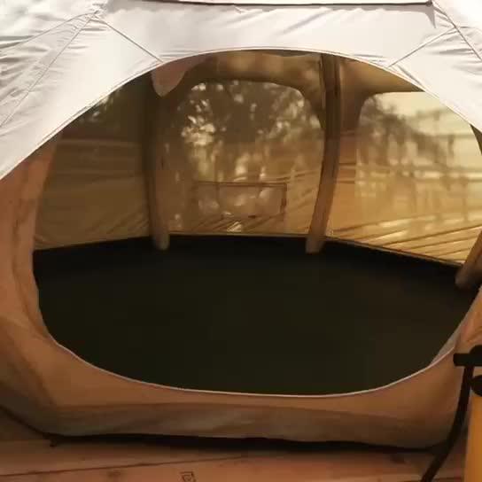 Outdoor Facet Inflatable Tent Camping Inflatable Beige Heavy Duty ...