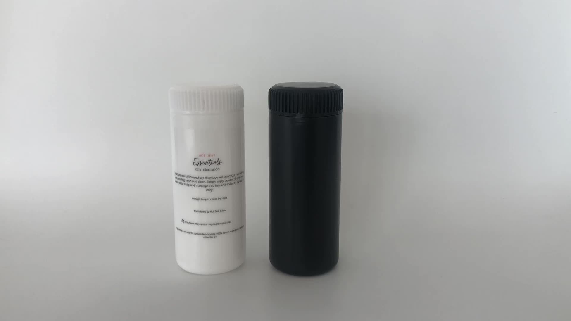 Empty 60ml Hdpe Plastic Baby Talcum Powder Bottle With Sifter Screw Cap ...