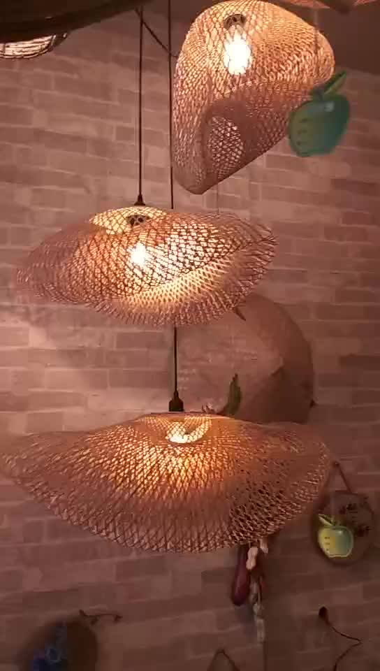 Jylighting Nordic Designer Creative Bamboo Weave Pendant Light Rattan ...