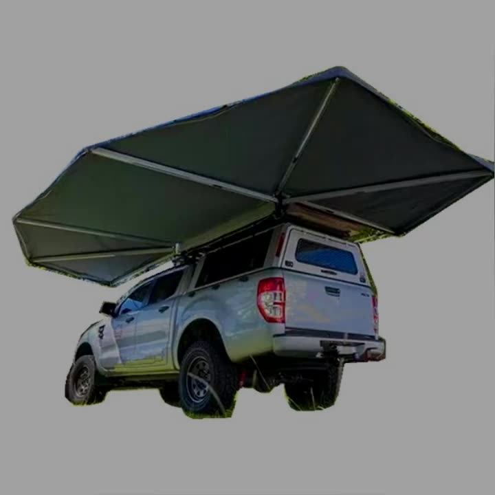 Outdoor Camping Van Awning 270 Degree Free Standing Car Legness Awning ...