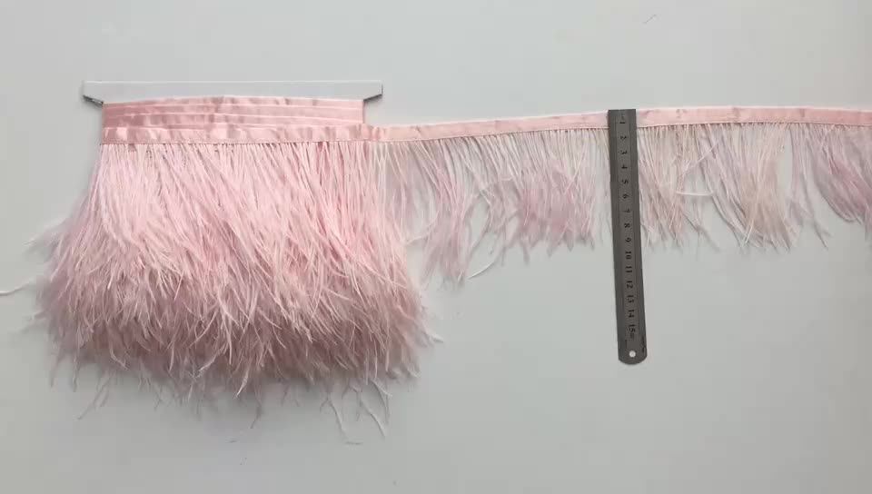 Wholesale 10-15cm Colour Feather Fabric Lace Fluffy Ostrich Feather ...