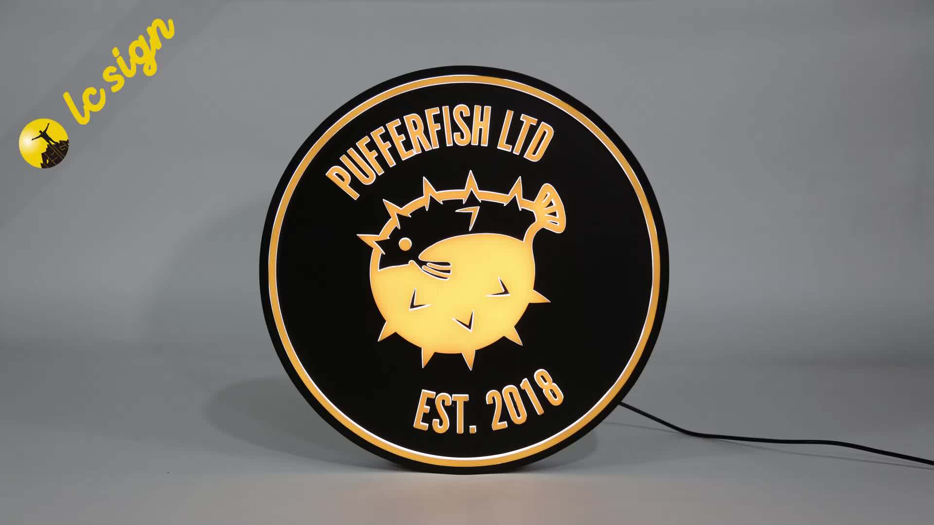 Custom Shop Wall Mounted Advertising Rotating Signage Beer Outdoor Sign ...