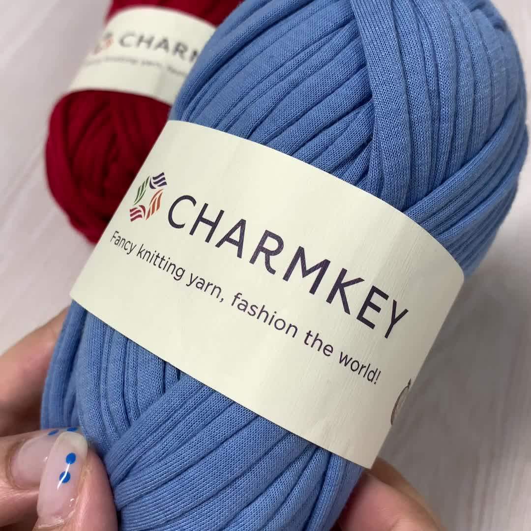 Mixed Colors Of Super Elastic 100% Polyester T Shirt Spaghetti Yarn For ...