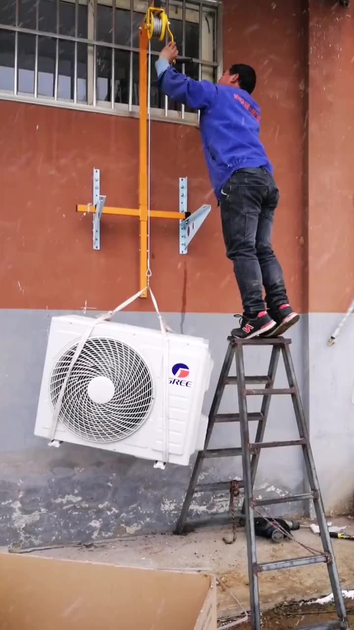 Air-condition External Unit Hoisting Hanger Hand-cranked Lifting ...