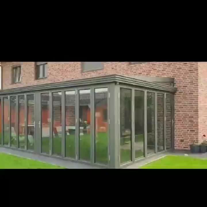 Aluminum Sunroom Lean To House Kit Glass-to-floor Conservatory White ...