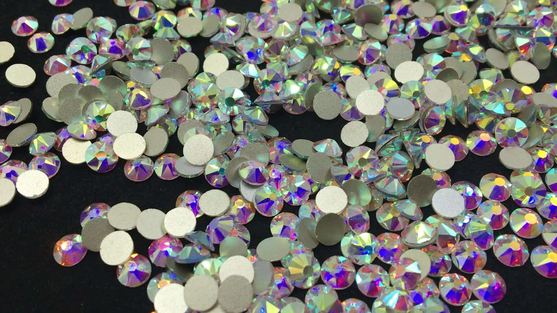 2019 Bling New Colors 2088 16cut Ss16 Rose Gold Ab Nail Crystals ...