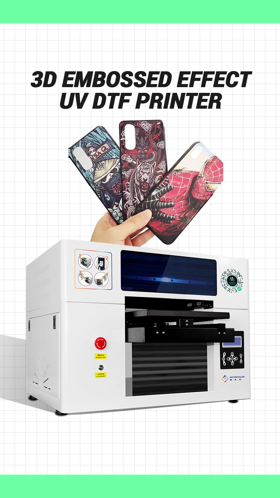 Small Desktop Digital A3 Uv Flatbed Mobile Cover Printer Phone Case Printing Machine Uv Printer ...