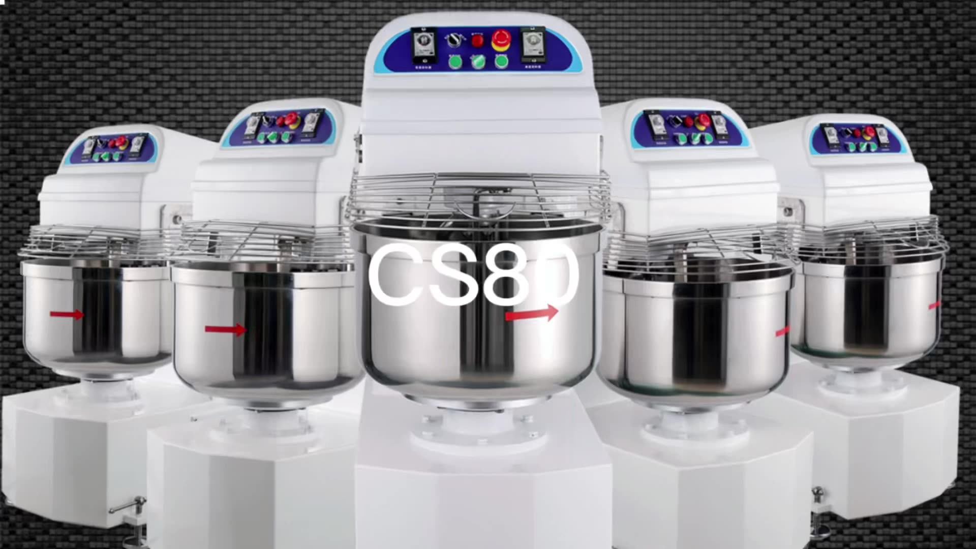 Commercial Pizza Bread Mixer 80l 25kg Spiral Flour Mixer Bakery Dough ...