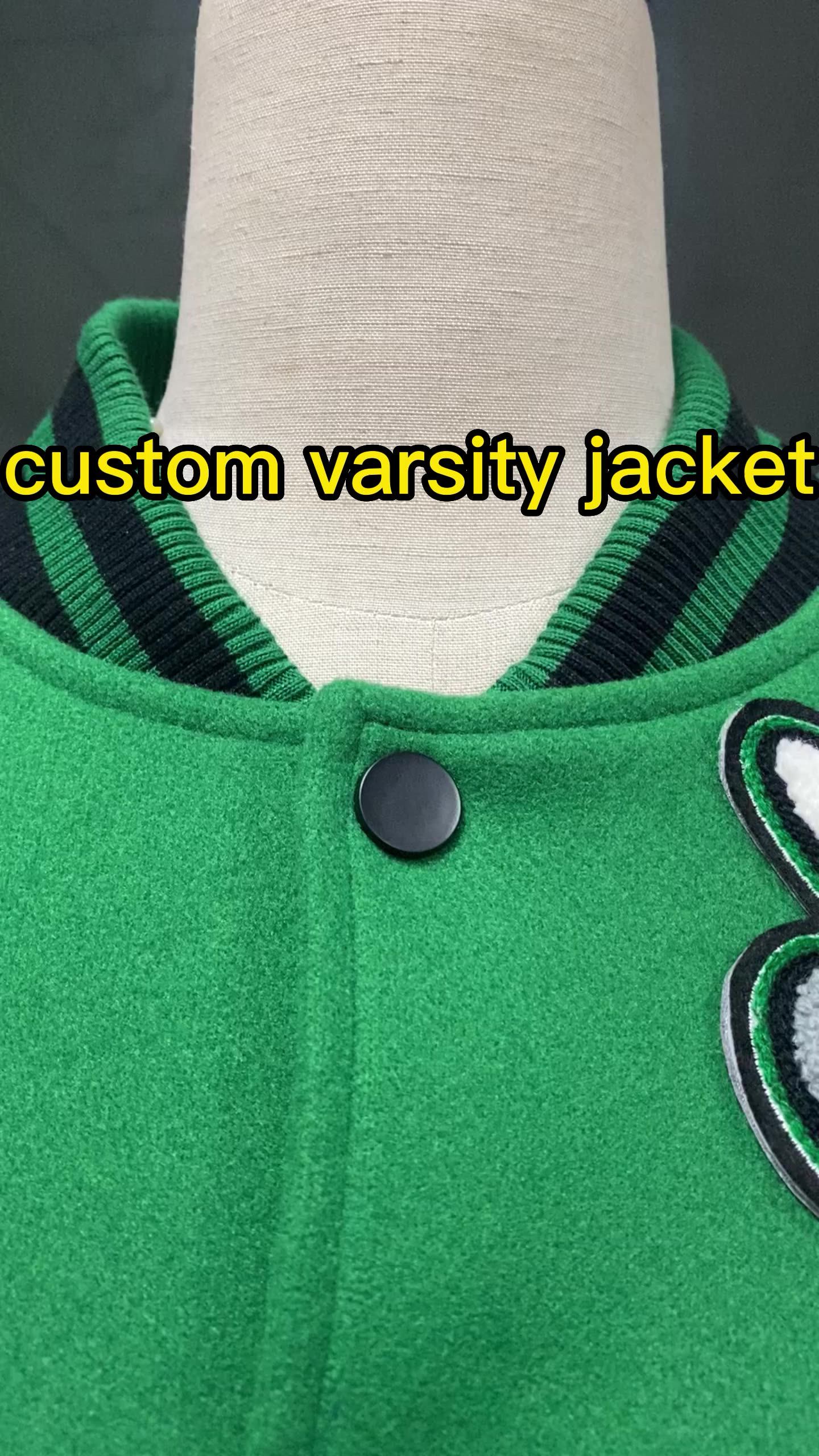 Custom Manufacturer High Quality Embroidery Leather Sleeves Letterman ...